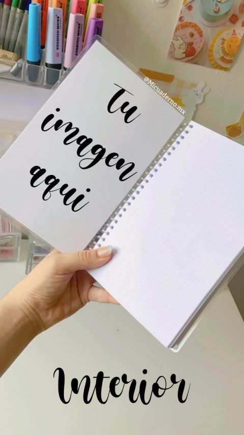 Cuaderno Personalizado Tamaño MEDIA CARTA - Mi Cuaderno MX